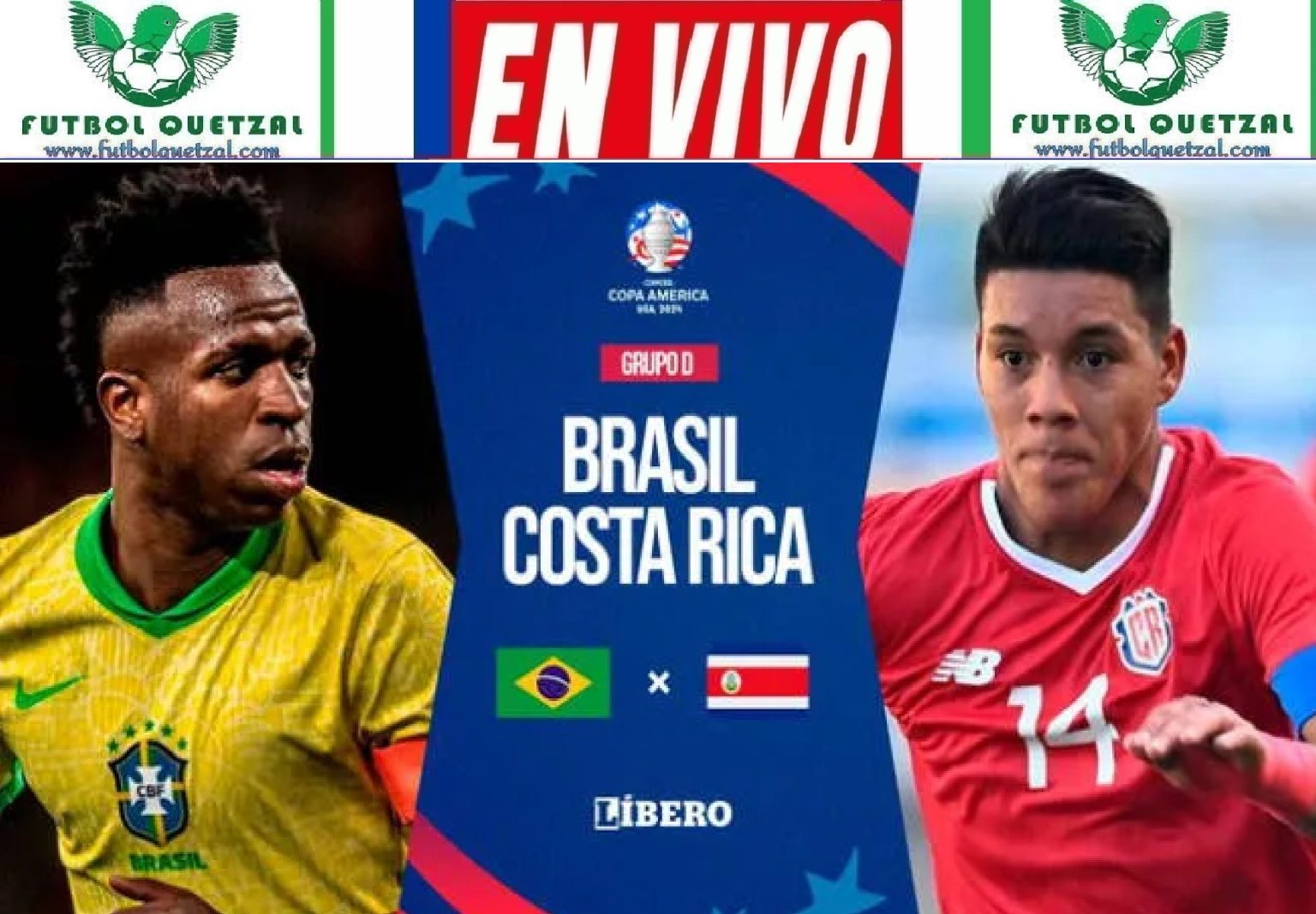 VER Brasil vs Costa Rica Ver EN VIVO ONLINE TV por la Copa América 2024 ...